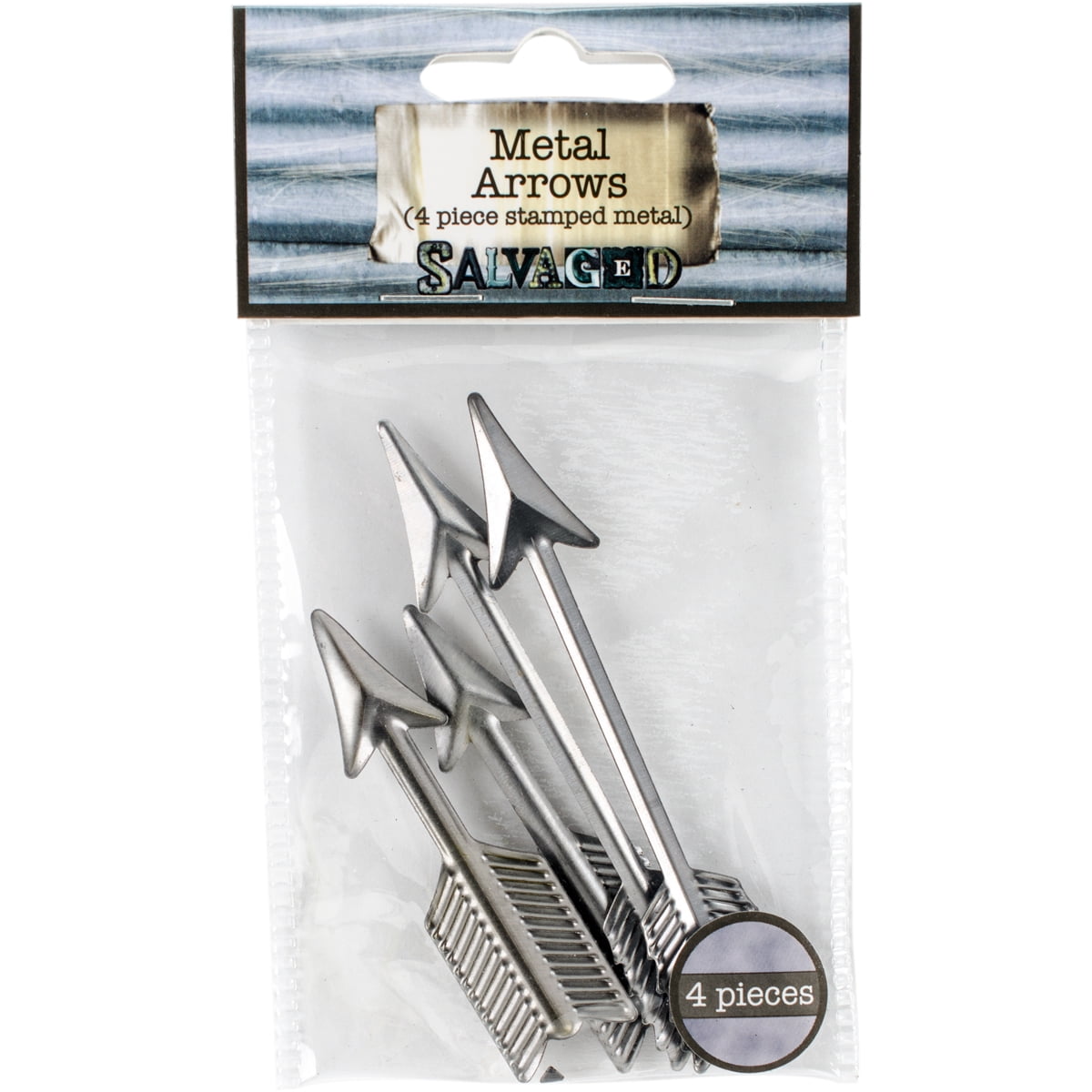 BCI Crafts Salvaged Metal Arrows 4/Pkg-2.5" To 3.5" - Walmart.com