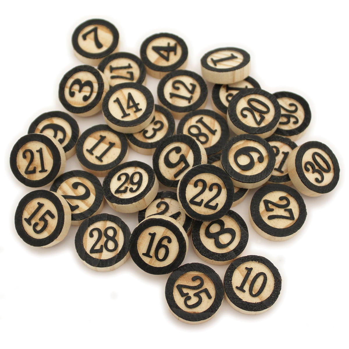 BCI Crafts Salvaged Wood Bingo Tiles 31/Pkg-1" - Walmart.com
