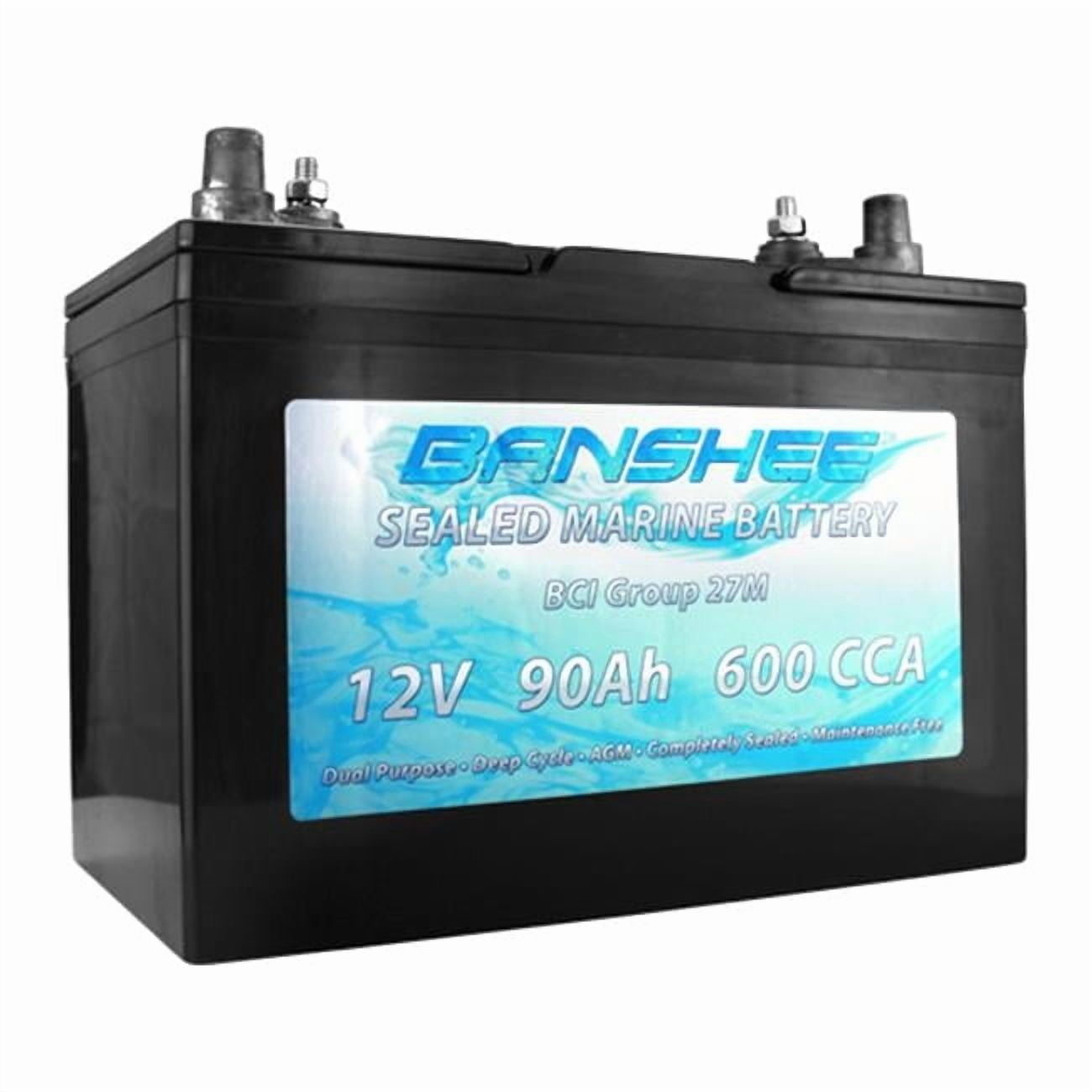 BCI Group 27M Dual Purpose Deep Cycle Sealed AGM Marine & RV Battery ...