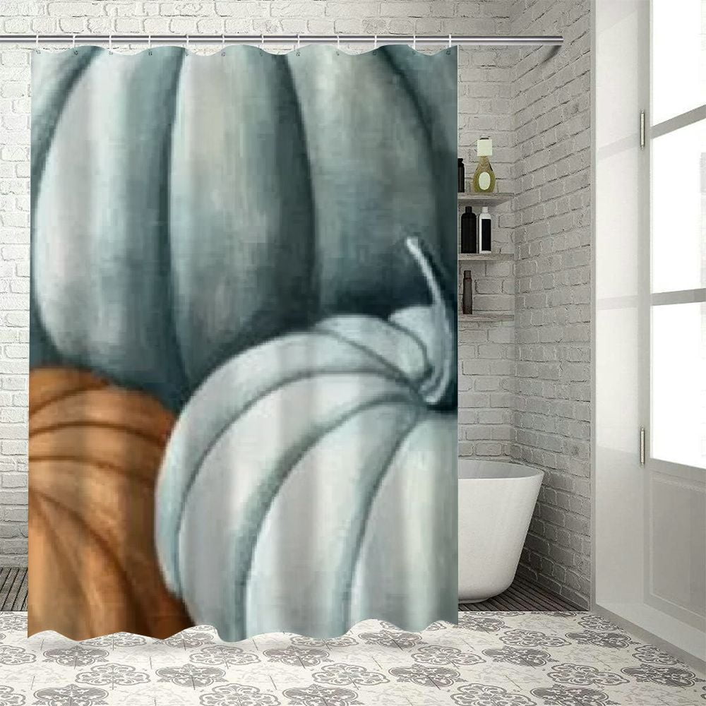 BCIG Pumpkin Flower Leaf Bathroom Decor Set with Hook - Luxury Graphic ...