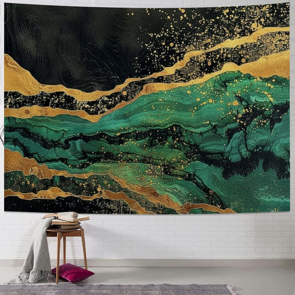 BCIIG Abstract Gold Tapestry Wall Hanging Unique Style Home Decor ...
