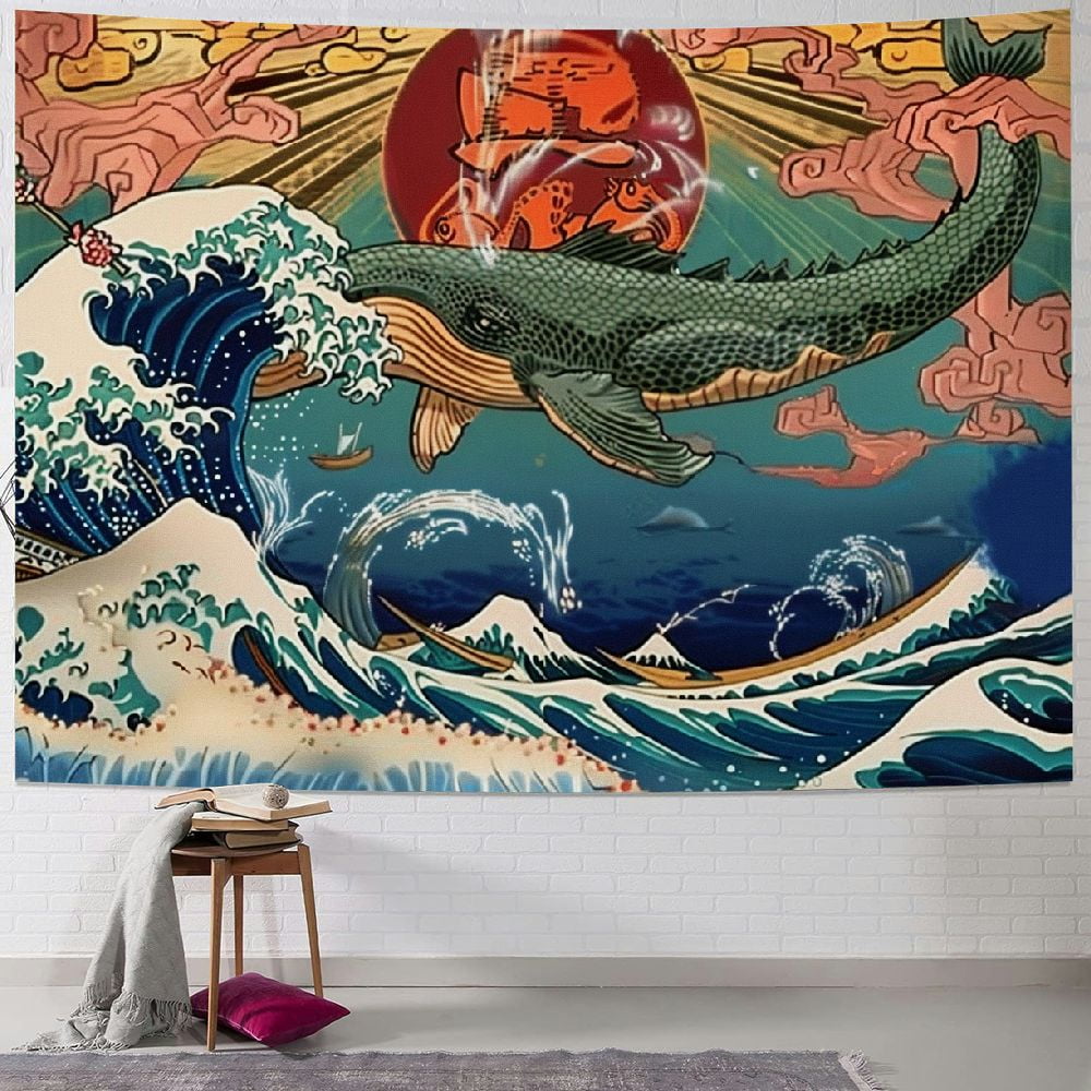 BCIIG Aesthetic Japanese Tapestry Wall Hanging Anime Tapestry Trippy ...
