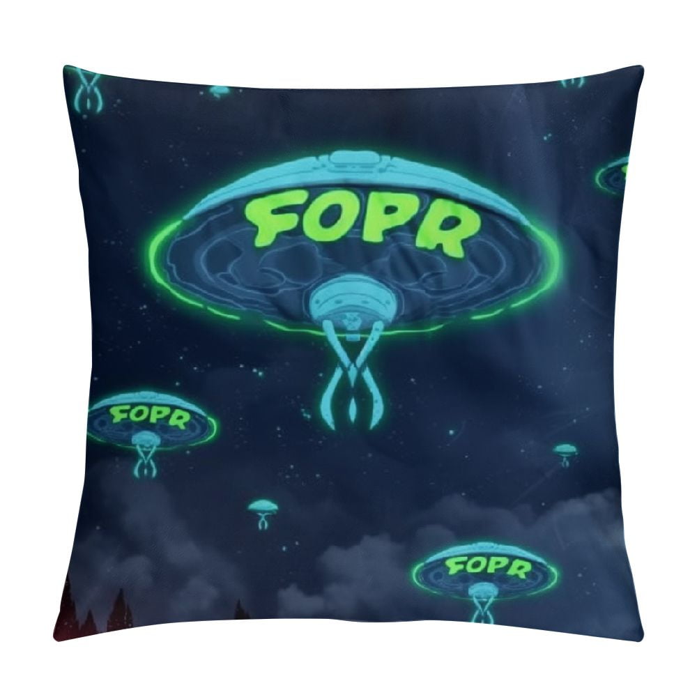 BCIIG Alien Spaceship Power Graphic Decorative Throw Pillow Cover Short ...