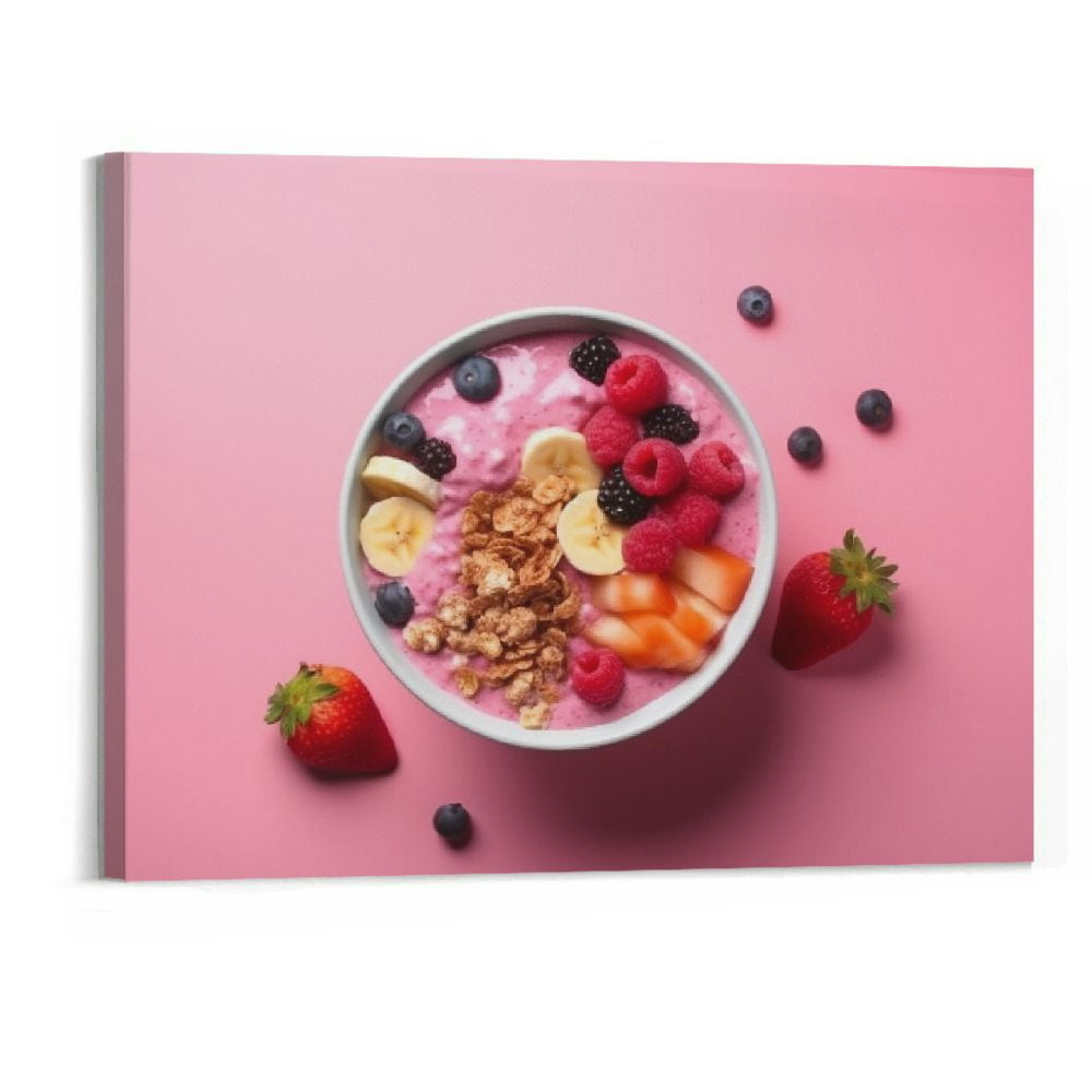 BCIIG Art Wall Painting Healthy acai smoothie bowl Oil Paintings Photos ...