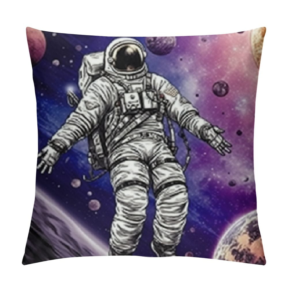 BCIIG Astronaut Space Shuttle Graphic Decorative Throw Pillow Cover for ...