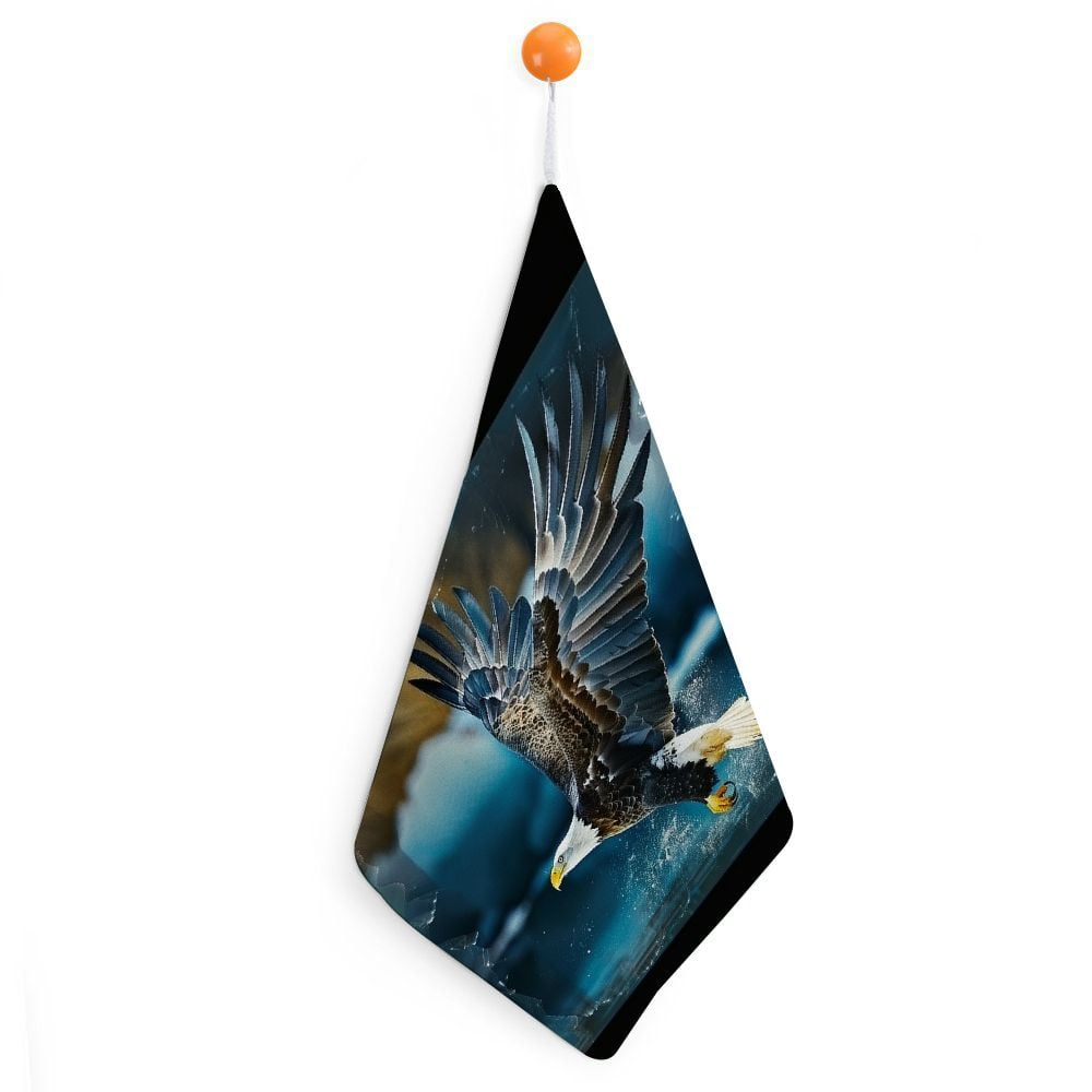 BCIIG Bald Eagle Hand Drying Towels with Loop Ultra-Fine Fiber Kitchen ...