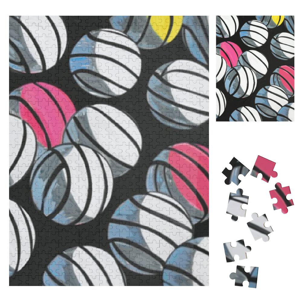 BCIIG Balls Colors Perspective Wooden Jigsaw Puzzle Vertical Style Gift ...