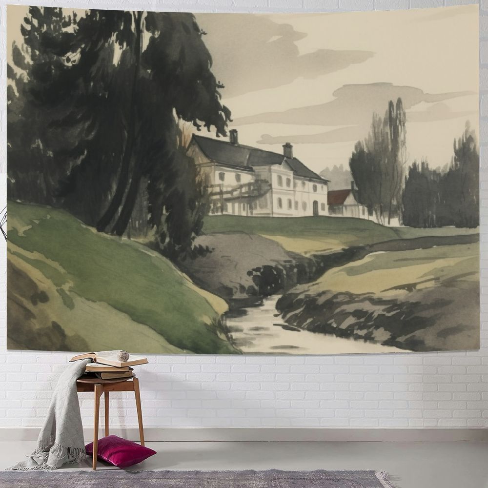 BCIIG Barbizon School Tapestry Wall Hanging Unique Style Graphic ...