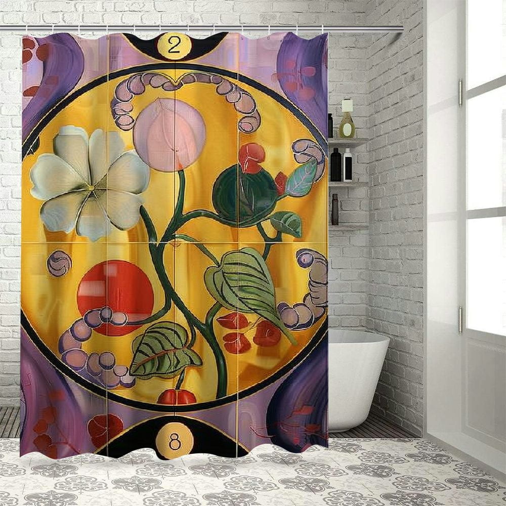 BCIIG Bathroom Shower Curtain Set with Hooks,Group The Ten Largest ...