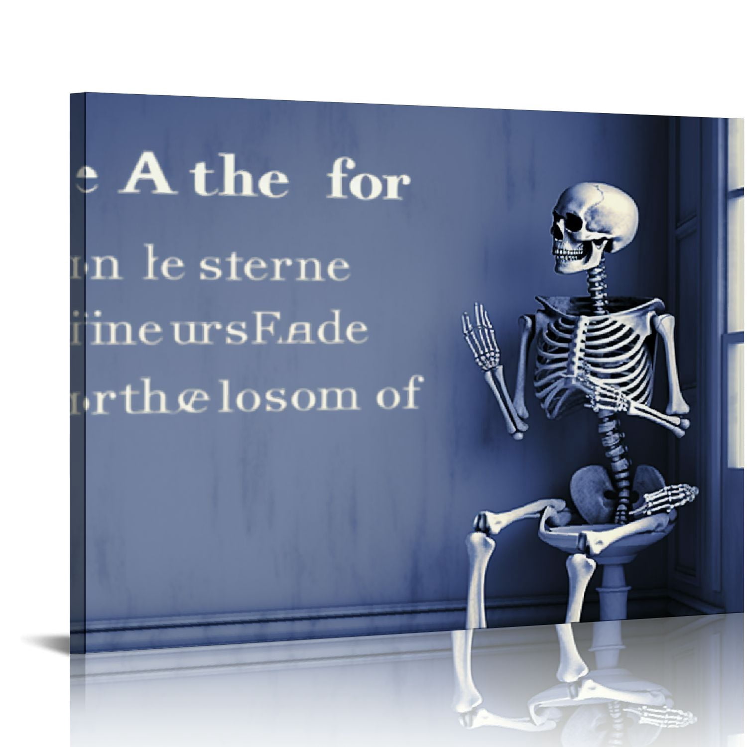 BCIIG The Bathroom Sign - Don't Be Scared Print - Skeleton Art ...