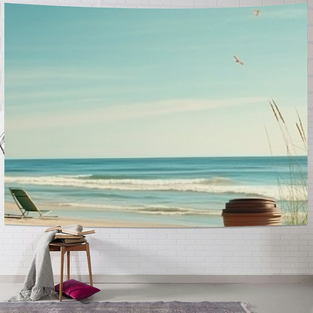 BCIIG Beach Waterfront Tapestry Aesthetic Wall Hanging Background Wall ...