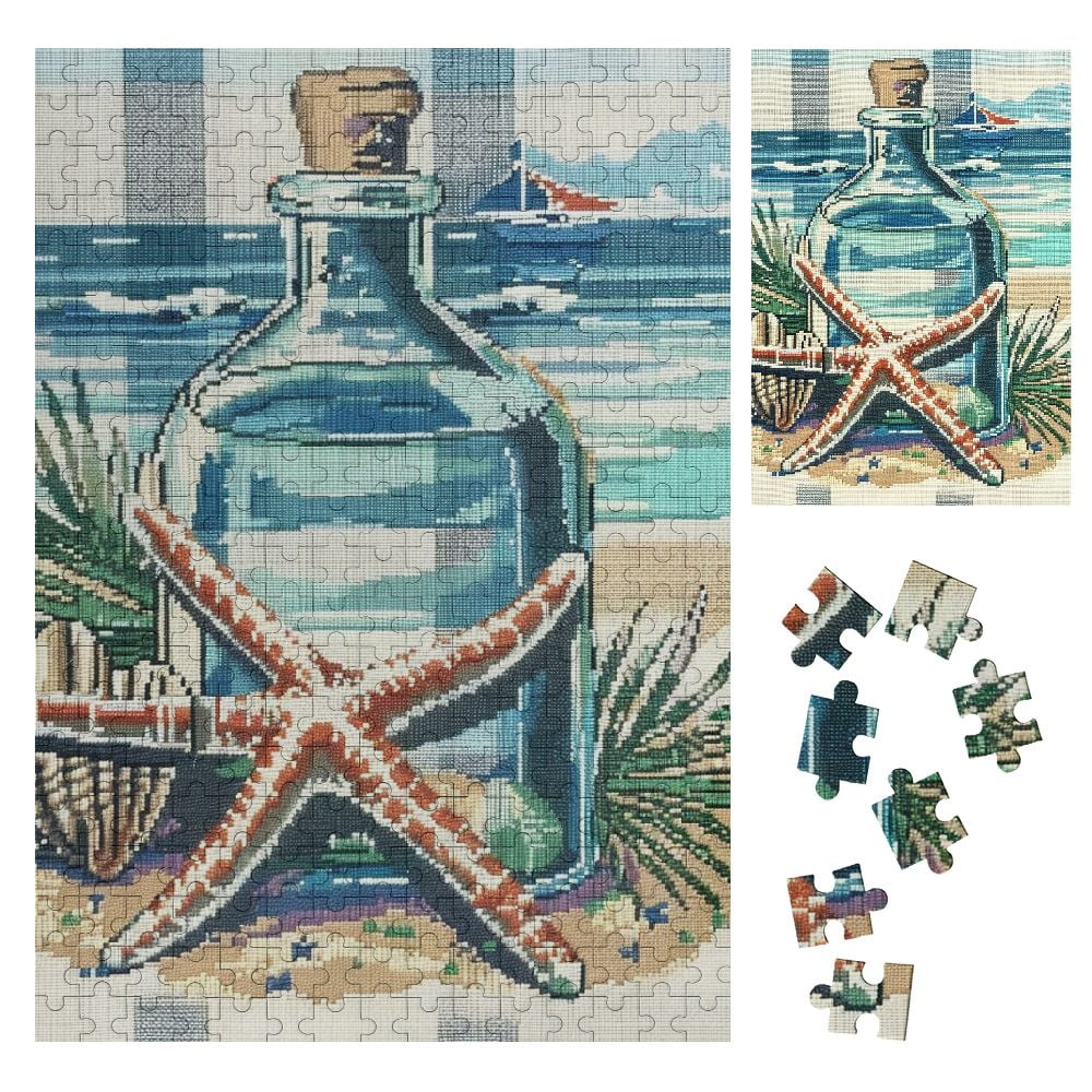 BCIIG Beach Wooden Jigsaw Puzzle Vertical Challenging Difficult Wood ...