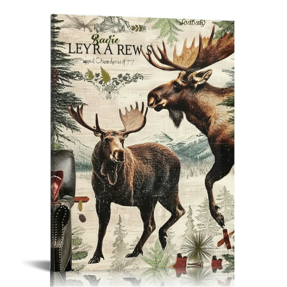 BCIIG Bear Moose Wallpaper Fine Art Aesthetic Poster & Print Wall ...