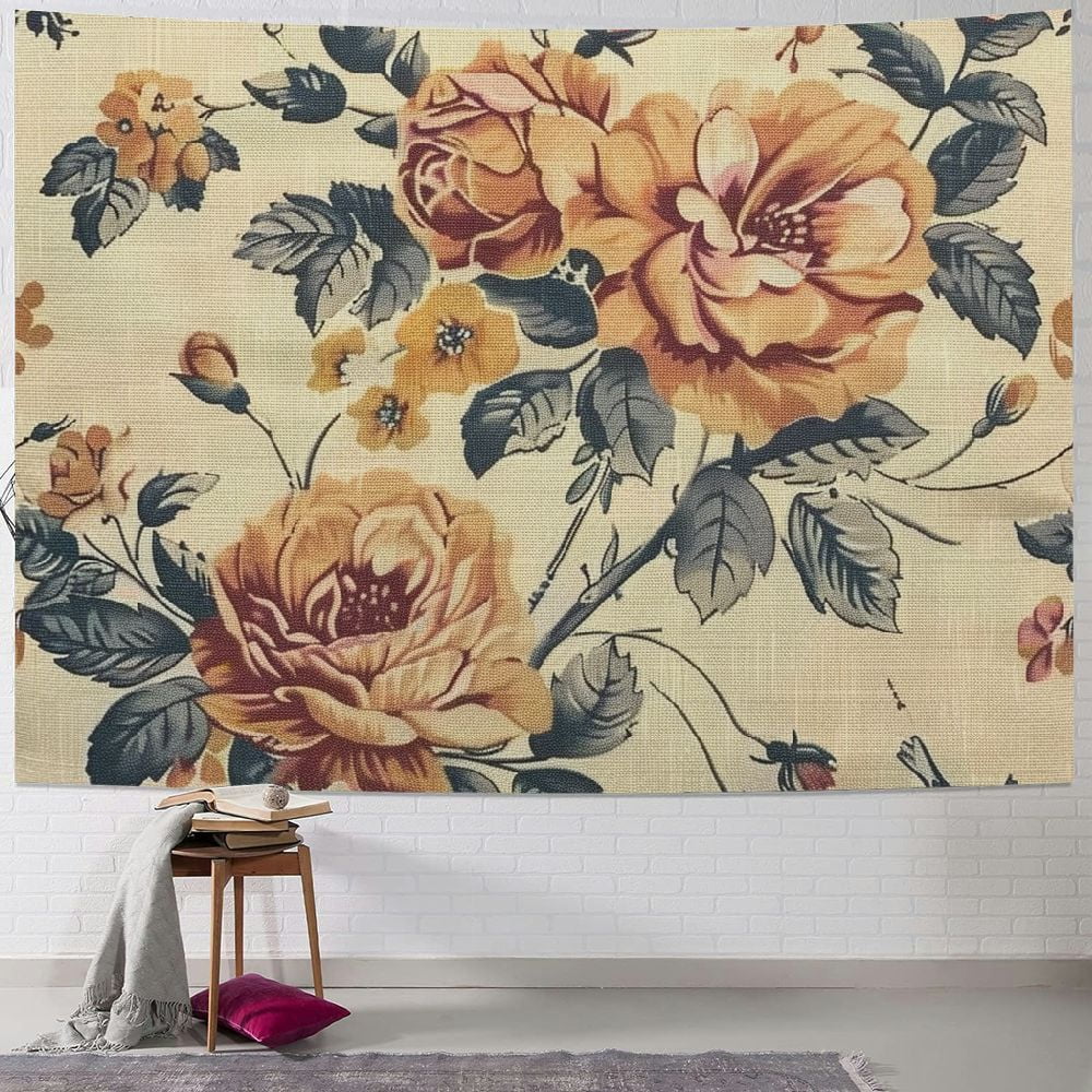BCIIG Bird Flower Pattern Tapestry Wall Hanging Unique Style Graphic ...