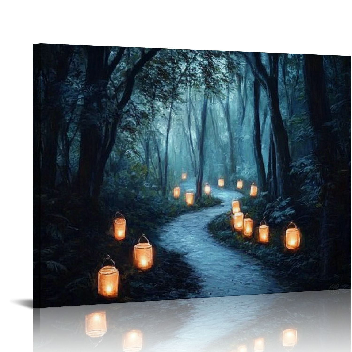 BCIIG Black Melancholy Aesthetic Dark Moody Art Prints Lake in the ...