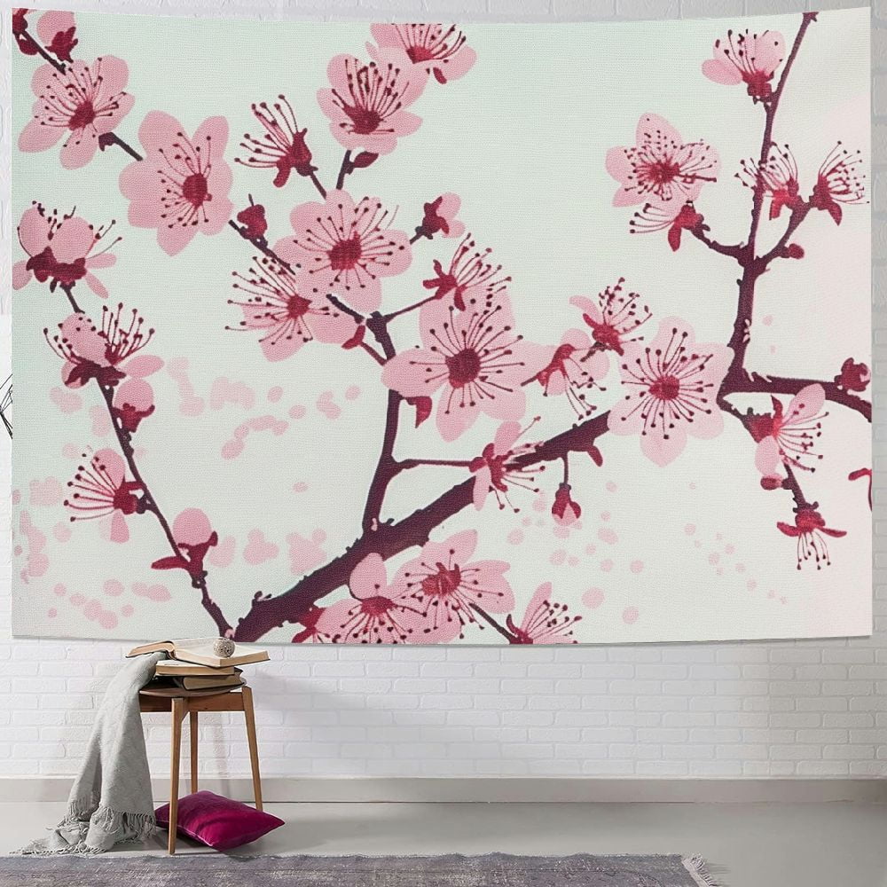 BCIIG Blossoming Tree Tapestry Wall Hanging Unique Style Graphic ...