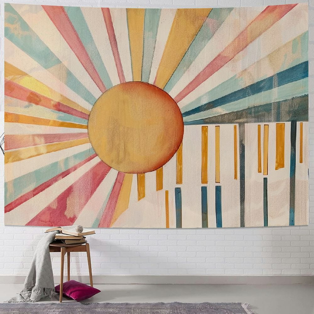 BCIIG Boho Rainbow Sun Tapestry Vintage Horizontal Sunset Sunrise ...
