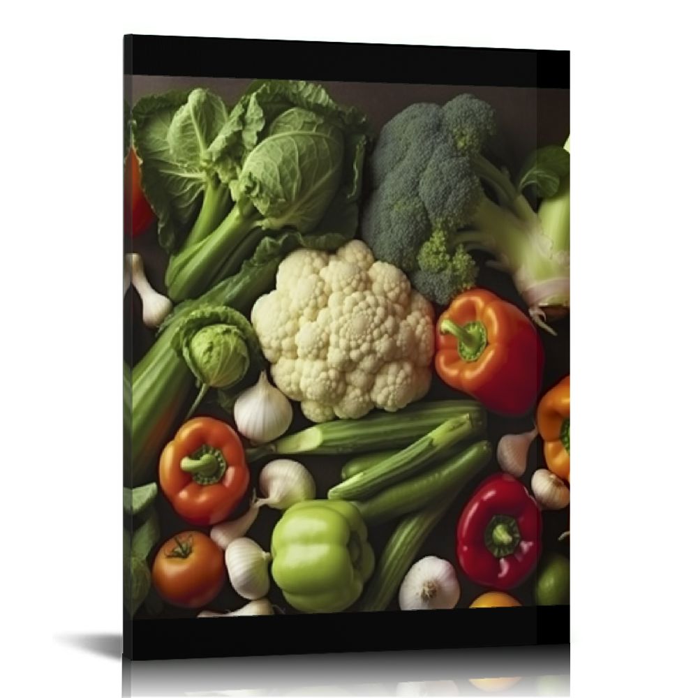 BCIIG Broccoli Cauliflower Vegetables Fine Art Aesthetic Poster Print ...