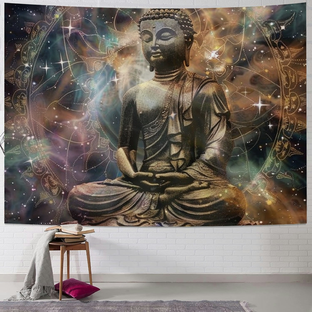 BCIIG Buddha Statue Stars Star Cluster Tapestry Wall Hanging Art ...