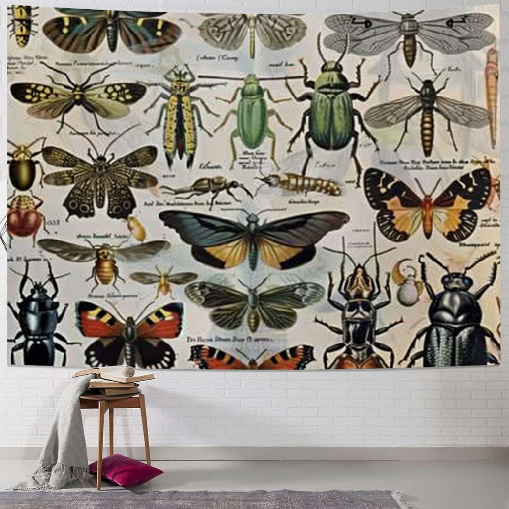 BCIIG Bugs Insects Ecological Art Tapestry Wall Hanging Unique Style ...