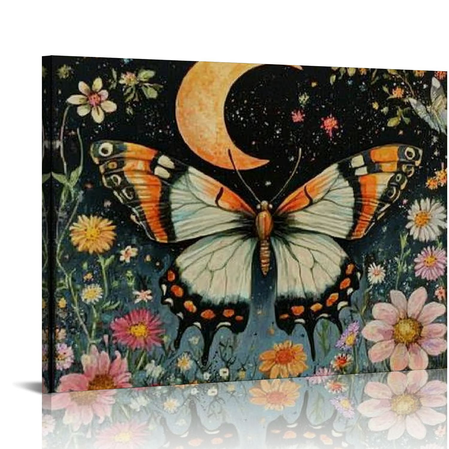 BCIIG Butterfly Flowers Wall Decor for Bedroom Fashion Kitchen Living ...