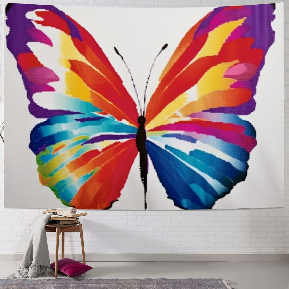 BCIIG Butterfly Tapestry Wall Hanging Unique Style Graphic Tapestries ...
