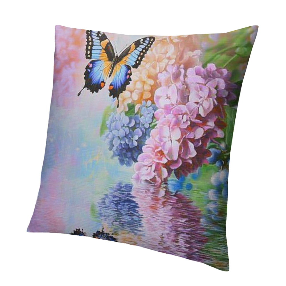 BCIIG Butterfly cuddle pillowcase, lilac floral, water decoration ...