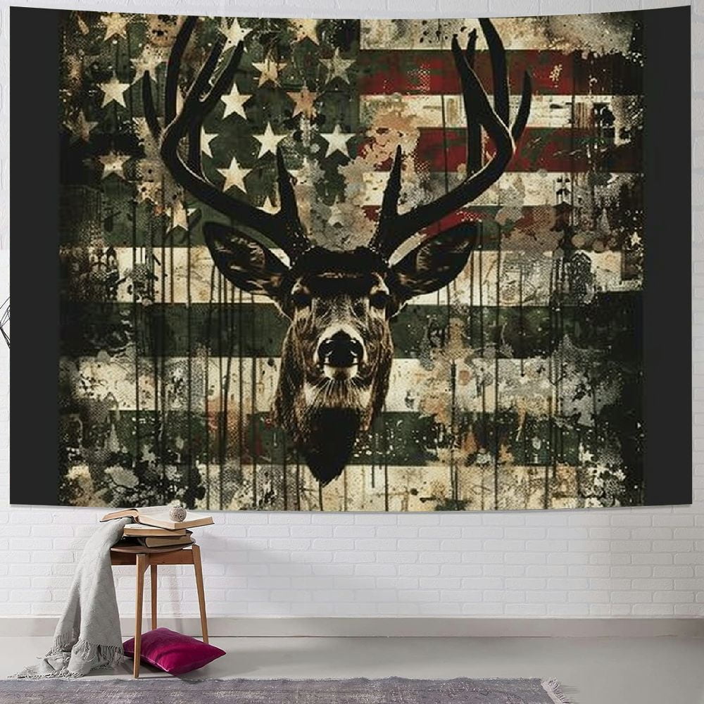 BCIIG Camo Camouflage Hunting Deer Tapestry Wall Hanging Home ...