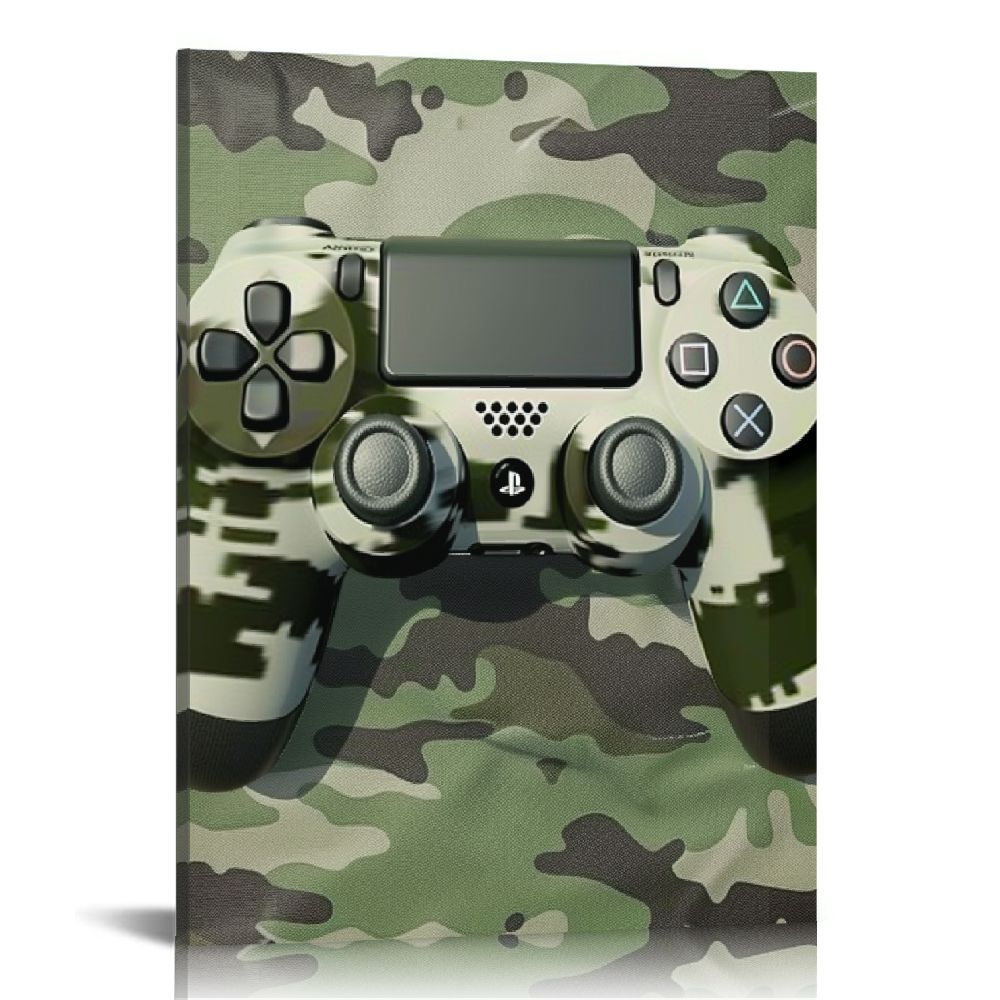 BCIIG Camouflage Video Game Controller Logo Fine Art Aesthetic Poster ...