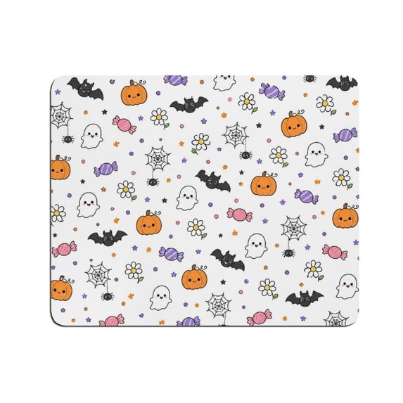 BCIIG Candy Ghost Pattern Mouse Pad, Square Smooth Surface Desk Mat ...