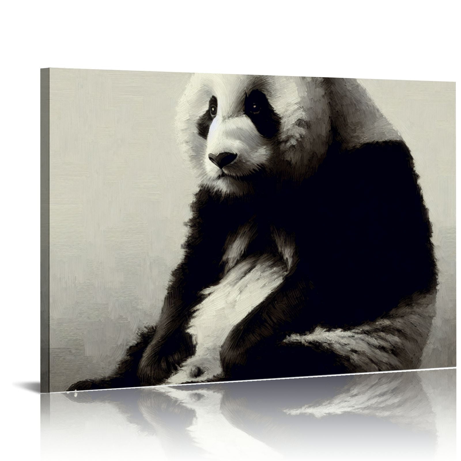 BCIIG Canvas Wall Art Cute small panda Funny Animals Canvas Print ...