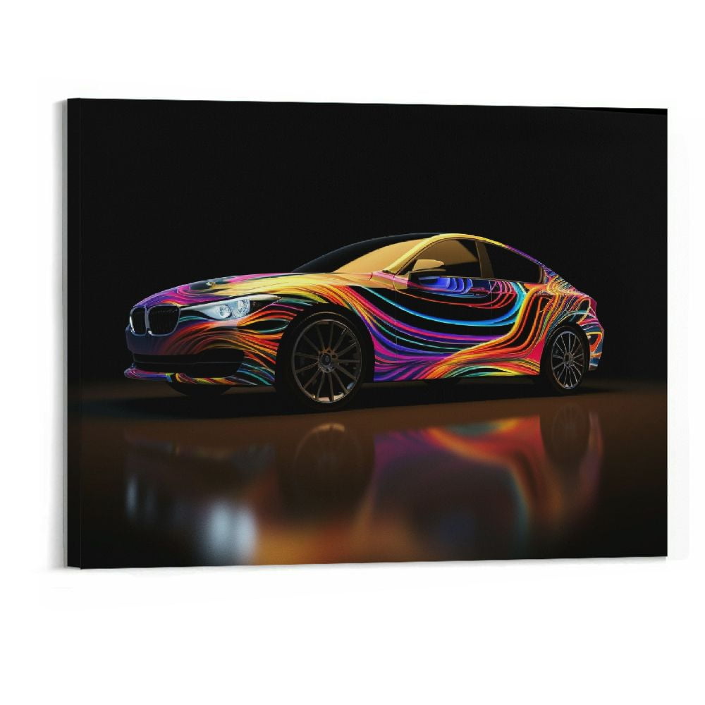 BCIIG Car Wall Art Prints Street Racing Car Posters Fashion Wall Decor ...