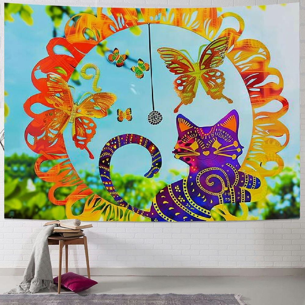 BCIIG Cat Wind Spinners Cat Gifts for Women/Men Stainless Steel Hanging ...