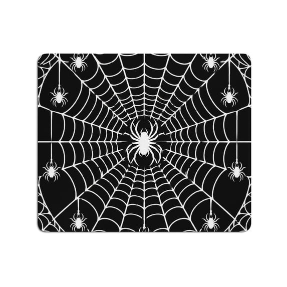 BCIIG Central Spider Web Mouse Pad, Square Smooth Surface Desk Mat ...