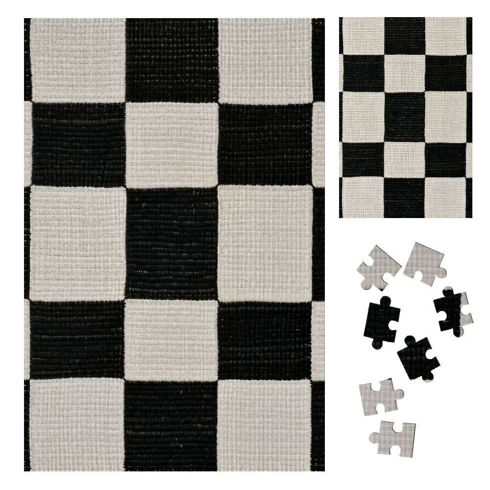 BCIIG Checkered Cross Stitch Wooden Jigsaw Puzzle Challenging Difficult ...