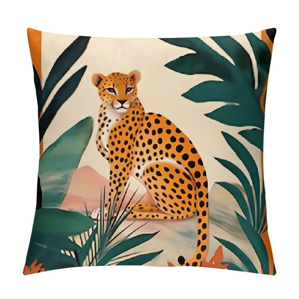 BCIIG Cheetah Jungle Rock Decorative Throw Pillow Cover, 1PC 20x20in ...
