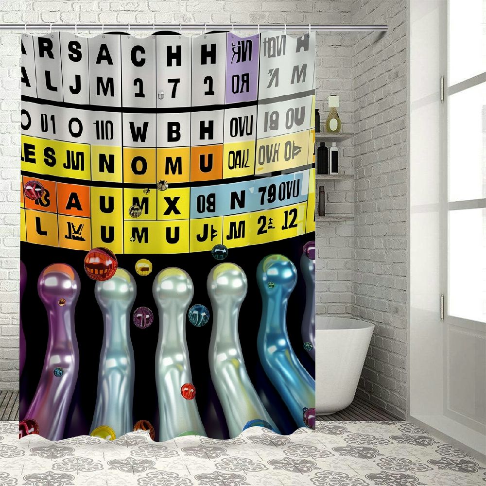 BCIIG Chemistry Shower Curtain, Periodic Table of Elements Theme ...