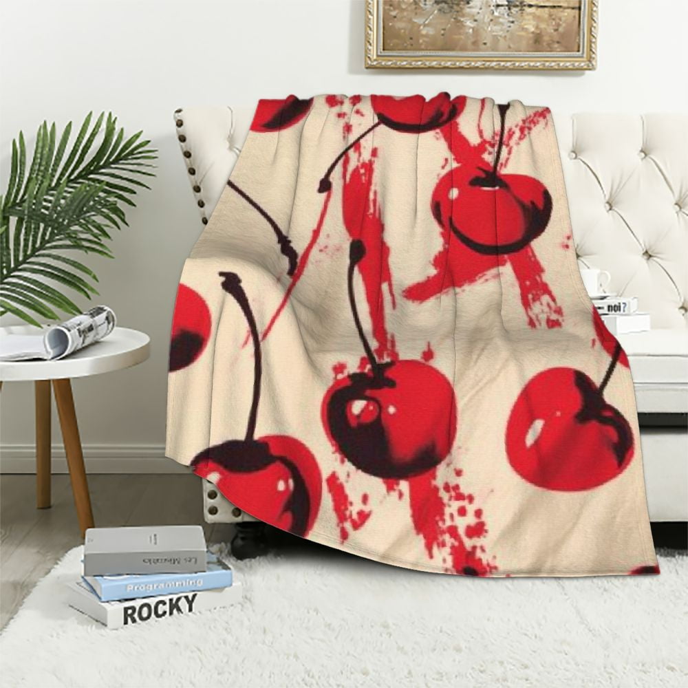 BCIIG Cherry Blanket Gifts for Women Girls Kids Adults Soft Warm ...