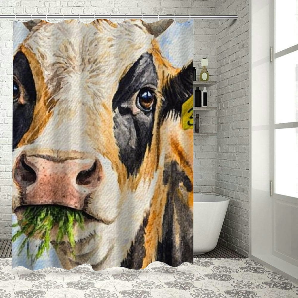 BCIIG Chic Modern Shower Curtain 100% Polyester with Hooks ...
