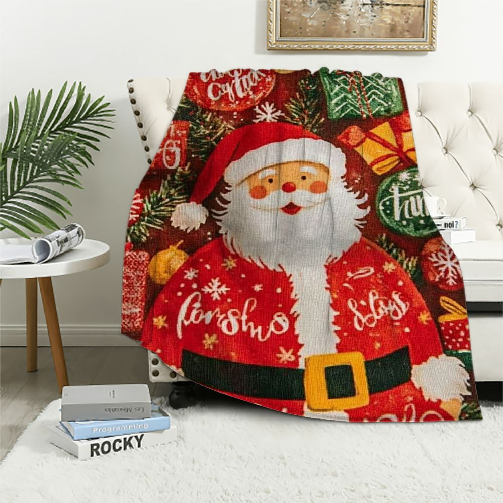 BCIIG Christmas Throw Blanket, Ultra Soft Cozy Reversible Blanket, Warm ...