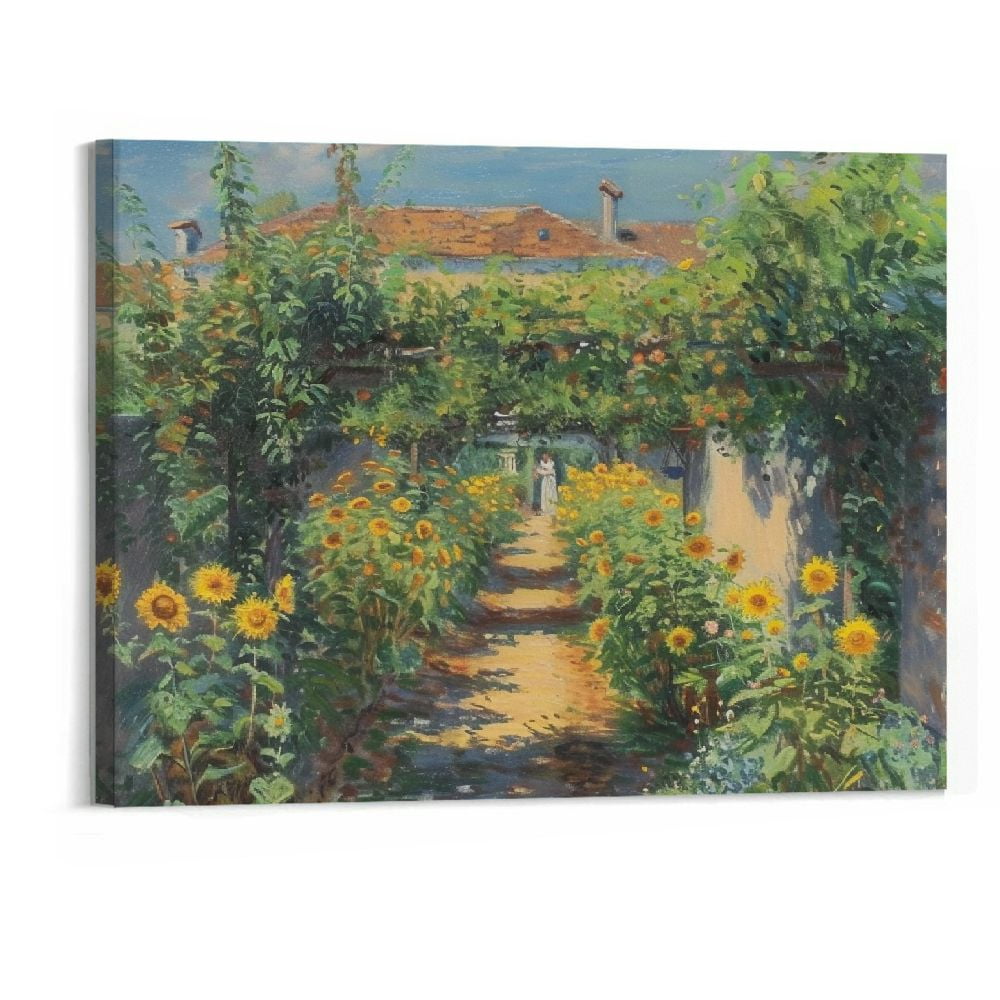 BCIIG Claude Monet Wall Art Prints Water Lilies Canvas Artwork Famous ...