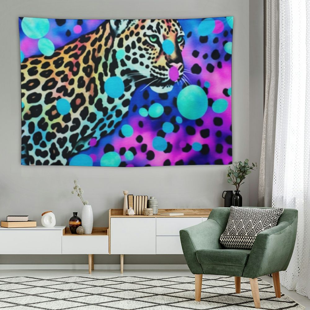 BCIIG Colorful Leopard Print Tapestry,Wild Animals Cheetah Skin Wall ...