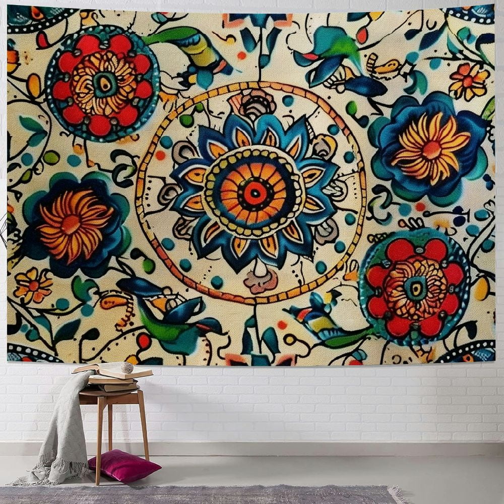 BCIIG Colorful Pattern Tapestry Wall Hanging Unique Style Graphic ...