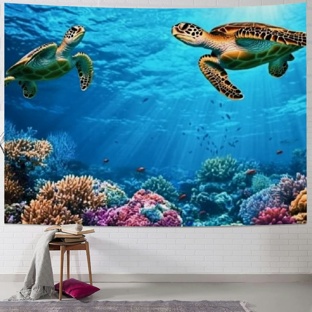 BCIIG Coral Reef Fish Tapestry Wall Hanging Unique Style Graphic ...