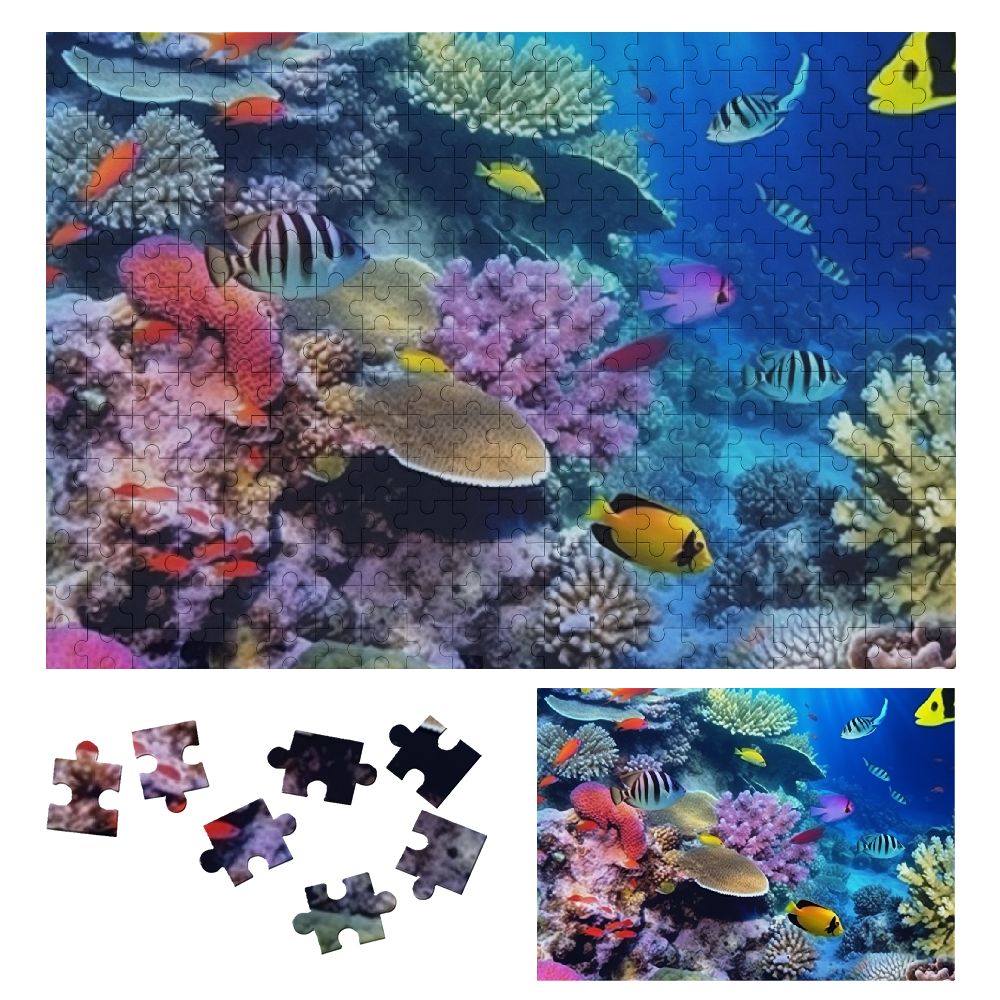 BCIIG Coral Reef Fish Underwater Wooden Jigsaw Puzzle Challenging ...