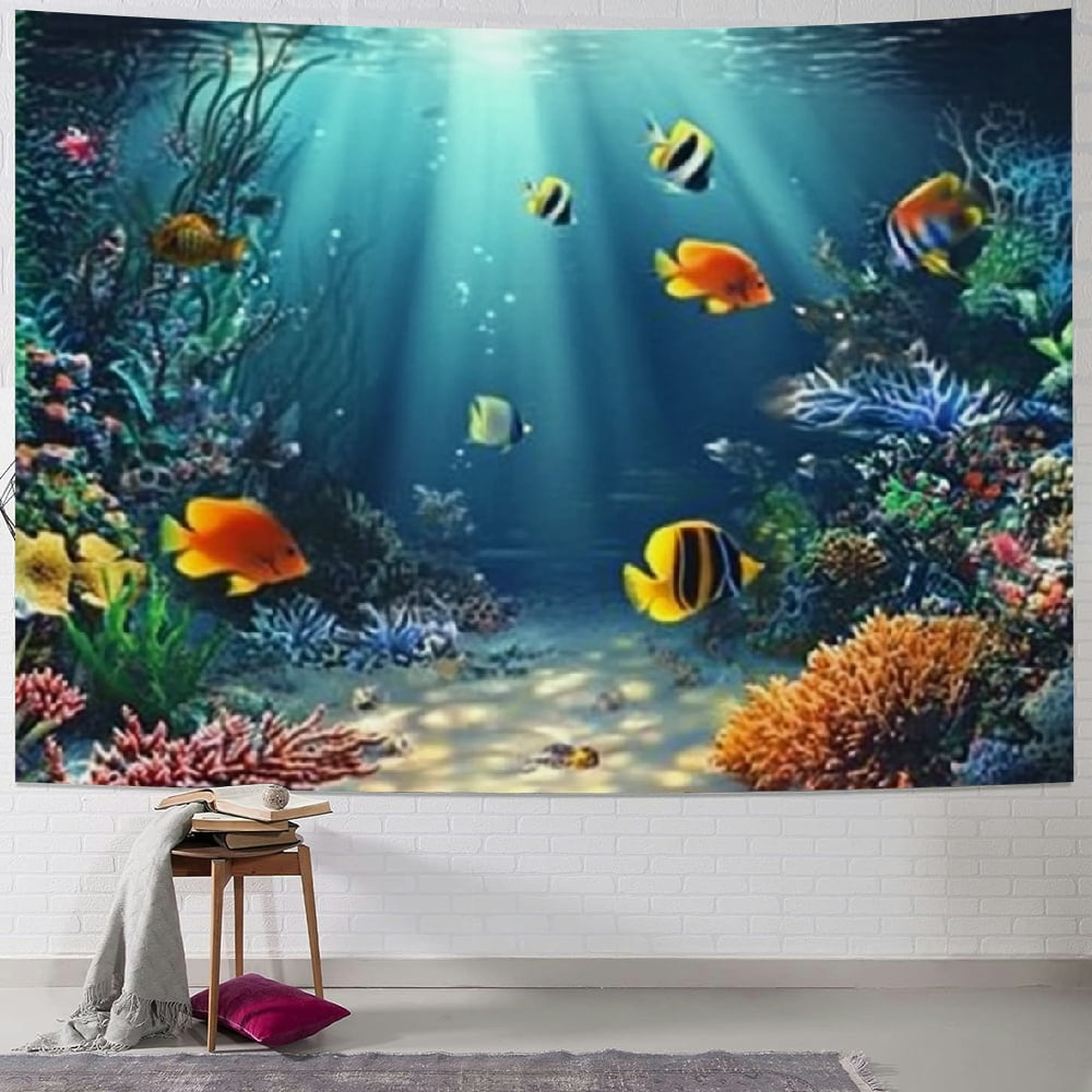 BCIIG Corals Light Tapestry Wall Hanging Unique Style Graphic ...