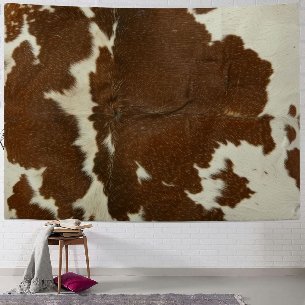 BCIIG Cowhide Tapestry Wall Hanging Unique Style Graphic Art for Home ...