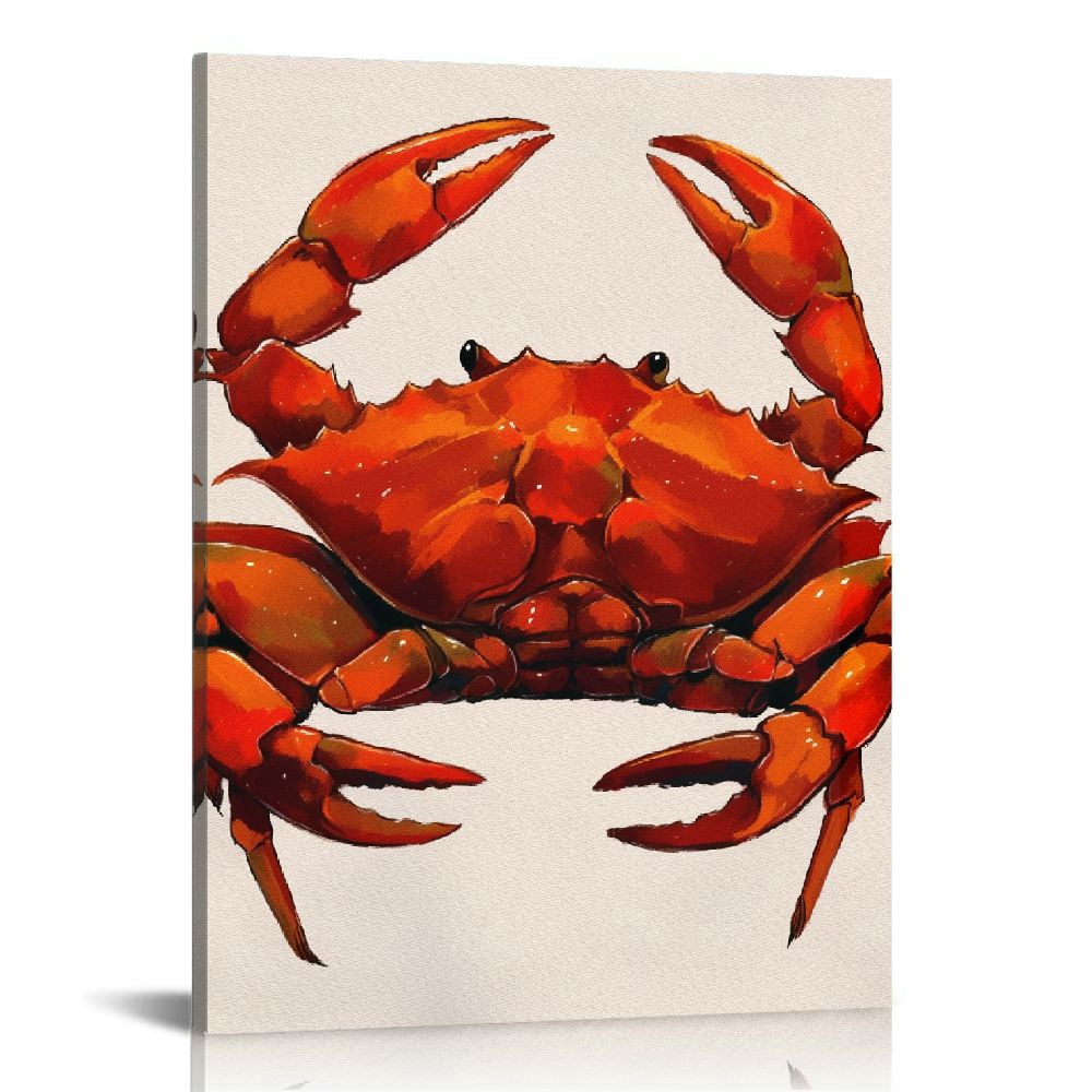 BCIIG Crab Fine Art Aesthetic Poster & Print Wall Painting for Living ...