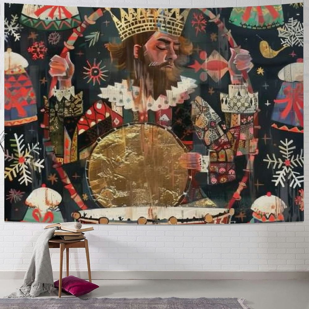 BCIIG Crown Tapestry Wall Hanging Unique Style Graphic Tapestries Home ...