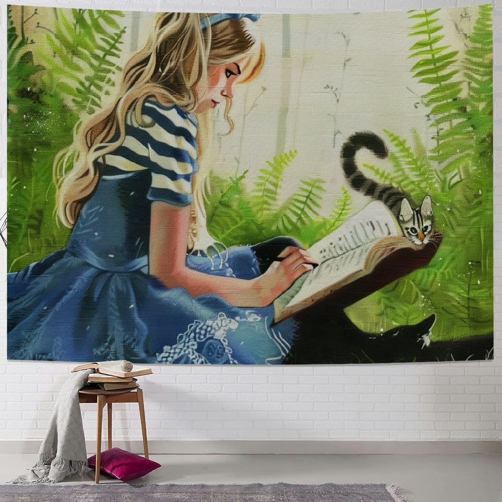 BCIIG Cute Cat Tapestry Wall Hanging Home Decor for Living Room ...